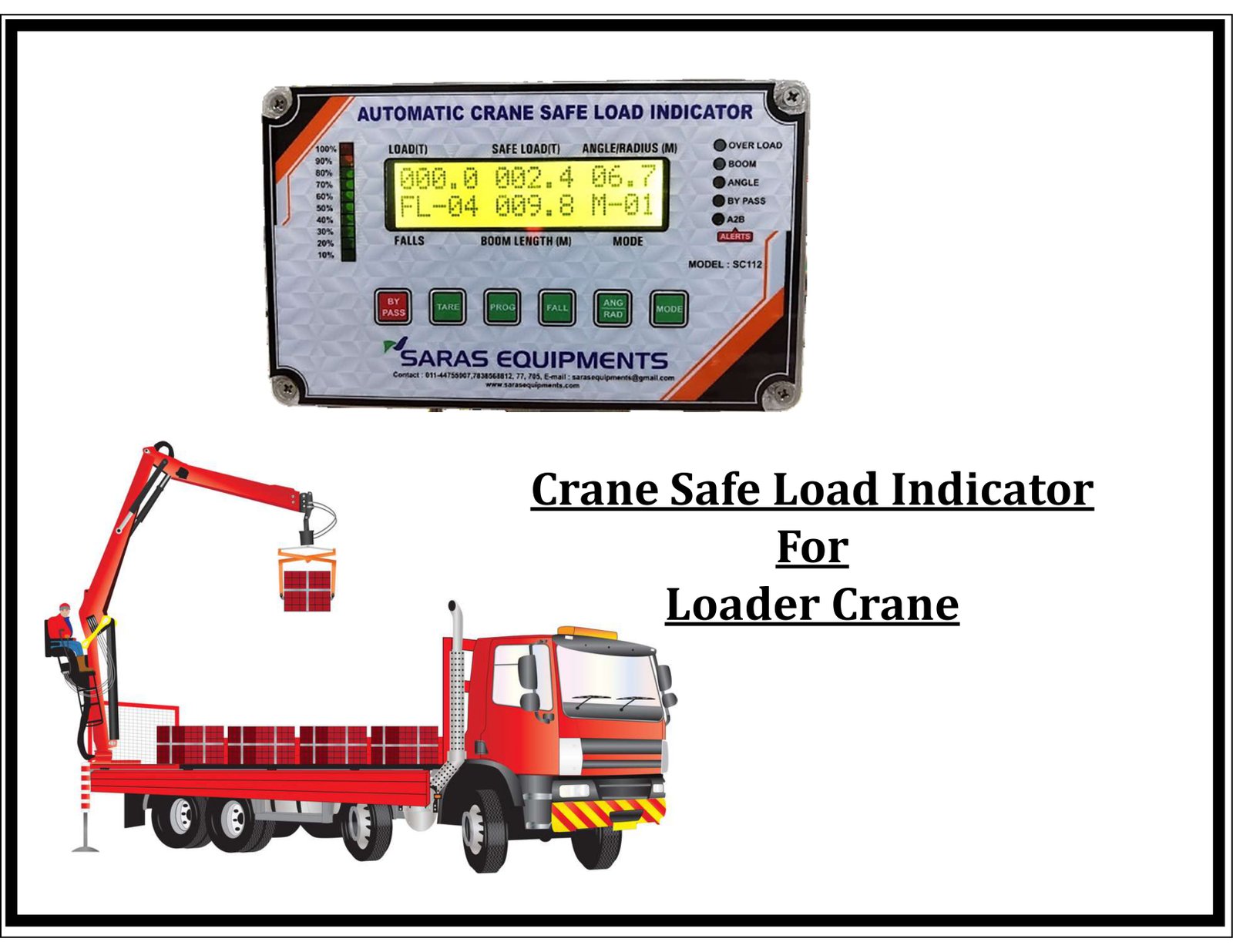 Automatic Safe Load Indicator for hydra crane, Automatic Safe Load Indicator for hydraulic crane ...